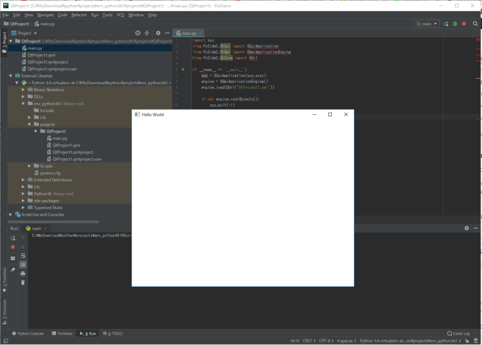 Qt for Python(PySide2)をQMLで開発するための環境構築 | ぱーくん plus idea