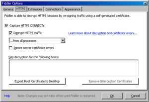 Fiddler2で、HTTP(S)でブラウザとサーバ間の通信をキャプチャ・加工する | ぱーくん plus idea